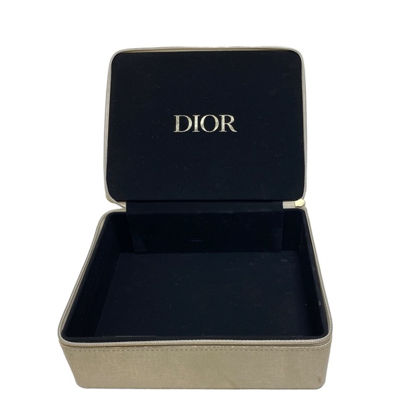 Other | Christian Dior Zipped Gold Jewelry Box | Poshmark